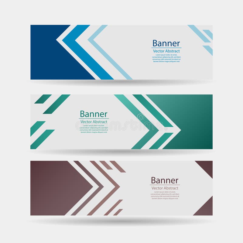 Web Banner Abstract Background, Template Business Stock Illustration ...