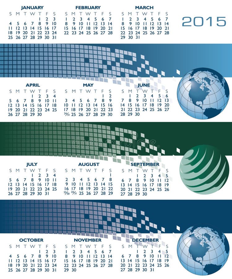 A 2015 Web Banner Calendar stock vector. Illustration of office - 48776263