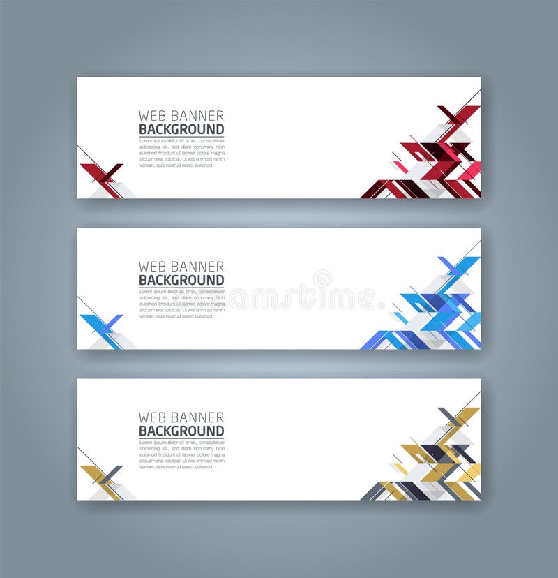 Abstract Web Banner Design Background or Header Templates Stock Vector ...
