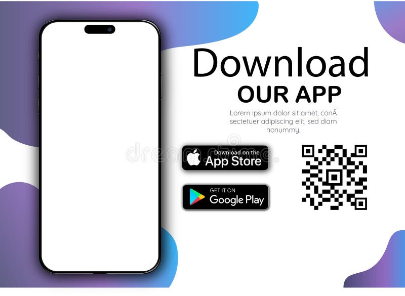 Web Banner Design Template. Phone Scanning Qr Code Via Mobile App Icon ...