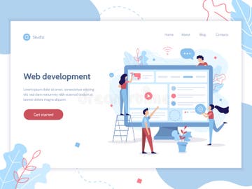 Web Development Banner Stock Illustrations – 108,523 Web Development ...
