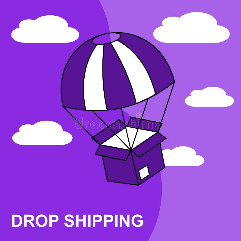 Web Banner for Drop Shipping or E-Commerce. Stock Vector - Illustration ...