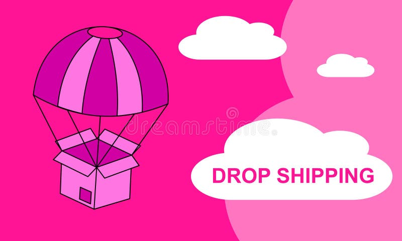 Web Banner for Drop Shipping or E-Commerce. Stock Vector - Illustration ...