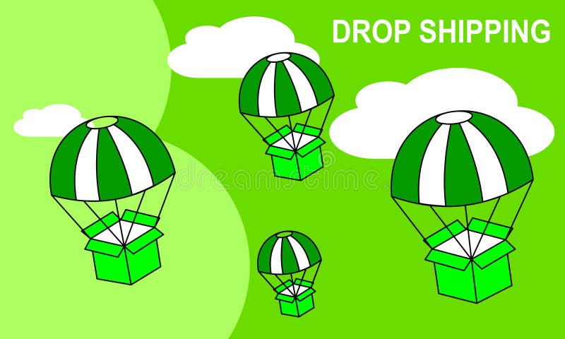 Web Banner for Drop Shipping or E-Commerce. Stock Vector - Illustration ...