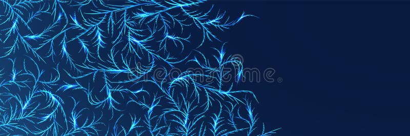 Web Banner with Frost Ornament. Stock Vector - Illustration of flake ...