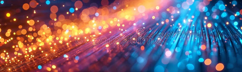 Web Banner with Glass Fiber Cable High Speed Connectivity Concept Stock ...