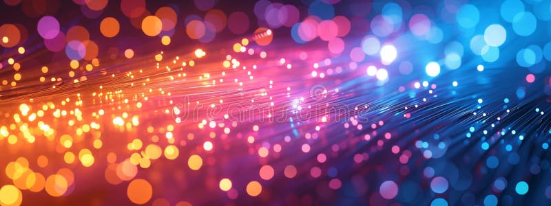 Web Banner with Glass Fiber Cable High Speed Connectivity Concept Stock ...