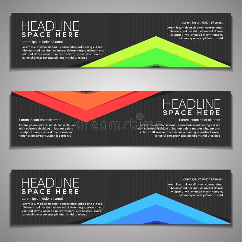 Web Banner Label Header Footer Presentation Horizontal Background for ...