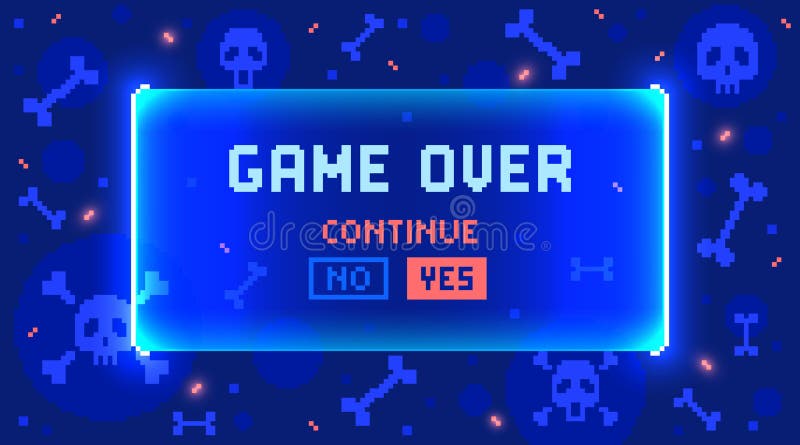 Game Over Neon Stock Illustrations – 811 Game Over Neon Stock ...