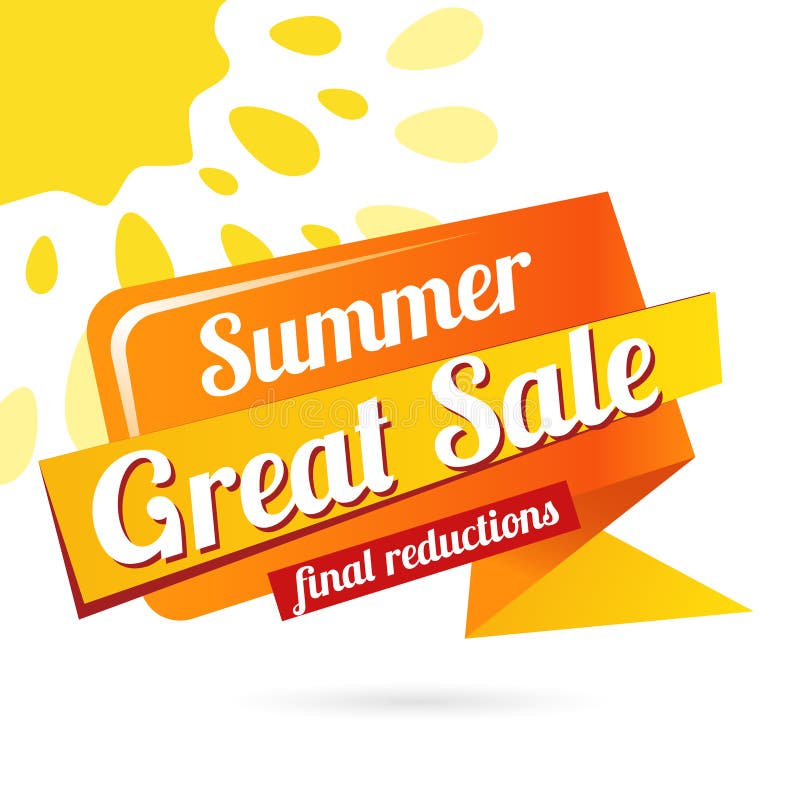 Web Banner sale summer stock illustration. Illustration of deal - 91306833