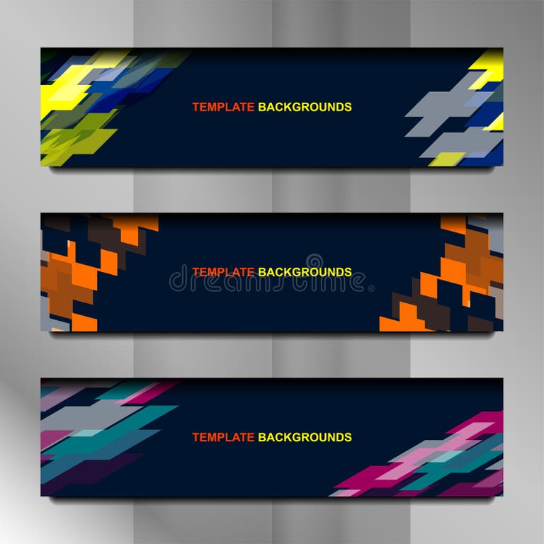 Web banner template stock vector. Illustration of blank - 85911943