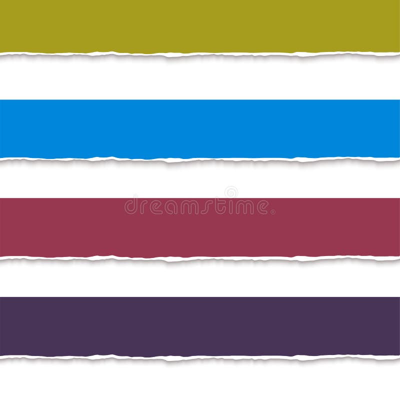Web Banner Torn Paper Pieces Stock Illustration - Illustration of scrap ...