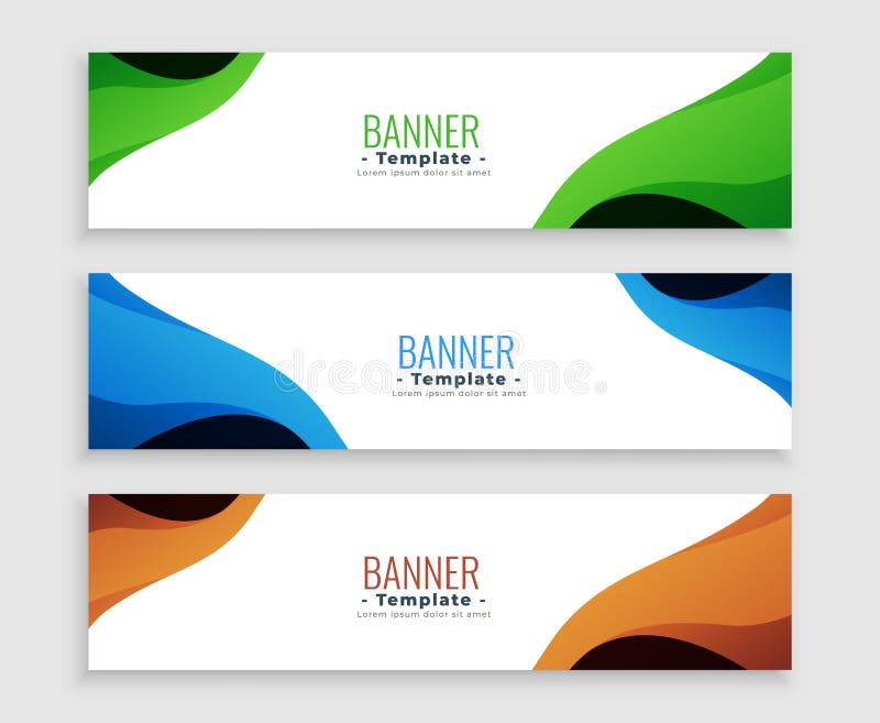 Set Of Headers - Web Template Stock Vector - Illustration of selection ...