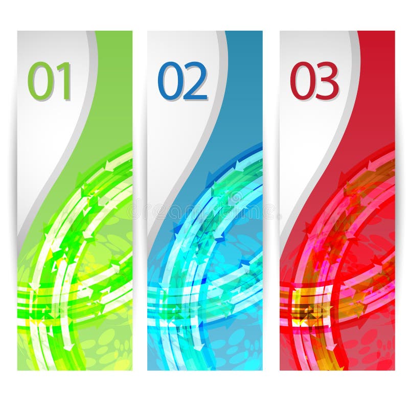 Web Banners or Headers in Numbers.Eps Stock Vector - Illustration of ...