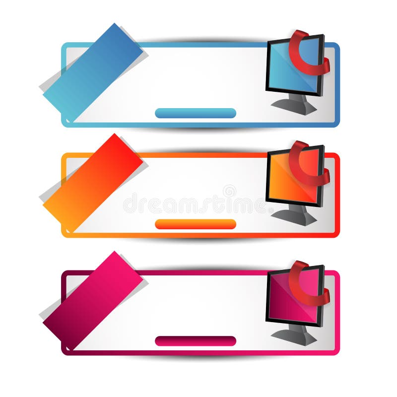 Web Banners,labels,header or Tags for Your Advertisement Stock Vector ...