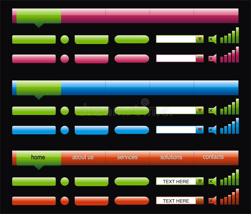 Web bar stock illustration. Illustration of template, volume - 8209588