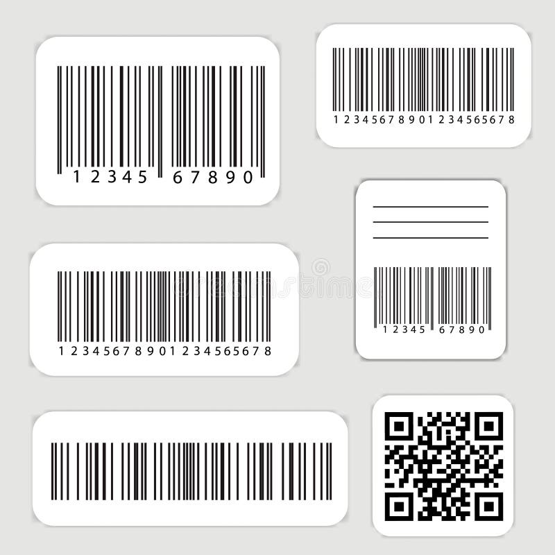 Set of Barcodes Isolated on White Background. Stock Vector ... Set of Barcodes Isolated on White Background. Stock Vector ...