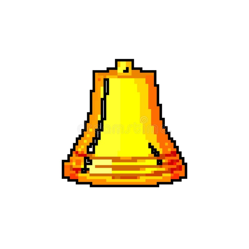 Object Bell Game Pixel Art Vector Illustration Stock Vector ...