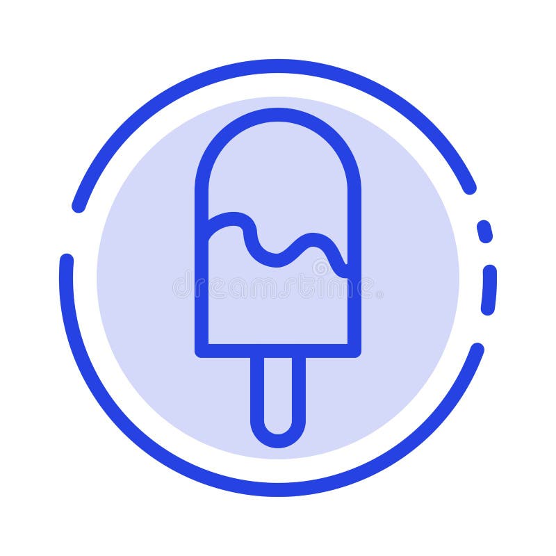 Web Blue Dotted Line Line Icon Stock Vector - Illustration of : 148821335