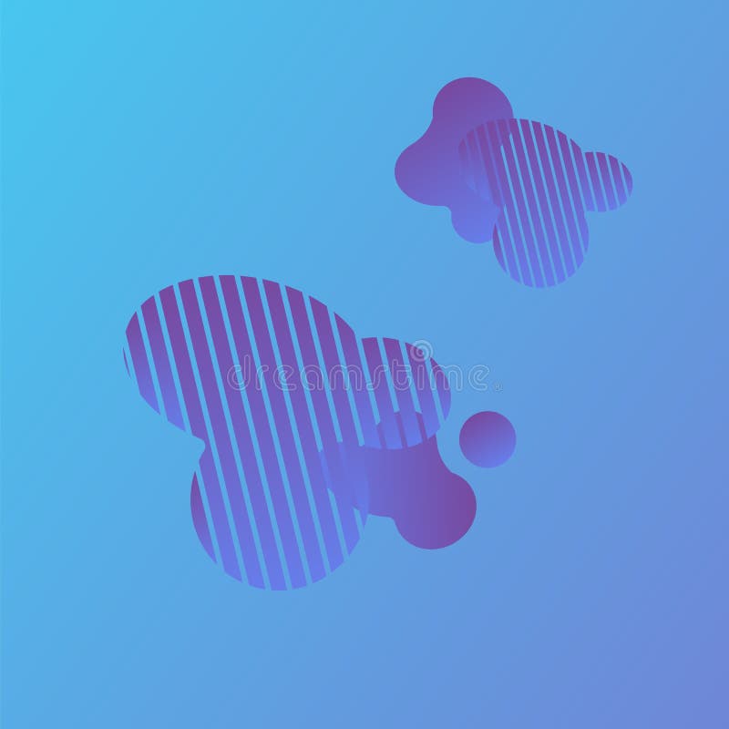 Blue Gradient Background with Color Abstract Elements. Vector Stock ...