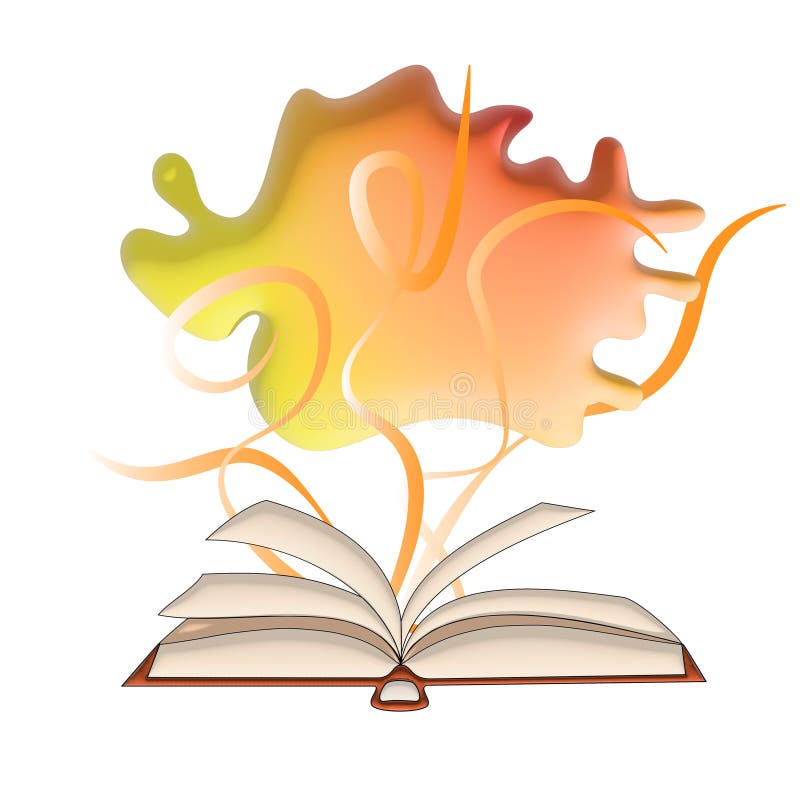 The Web of Book Life stock illustration. Illustration of information ...