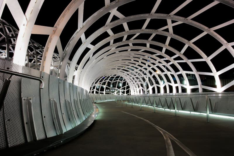 Steel, Lattice Structure of a Railway Bridge Over a River with a ...