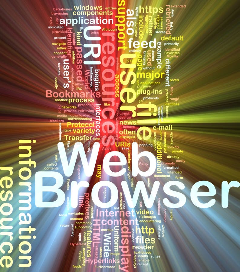 Web Browser Background Concept Glowing Stock Illustration ...