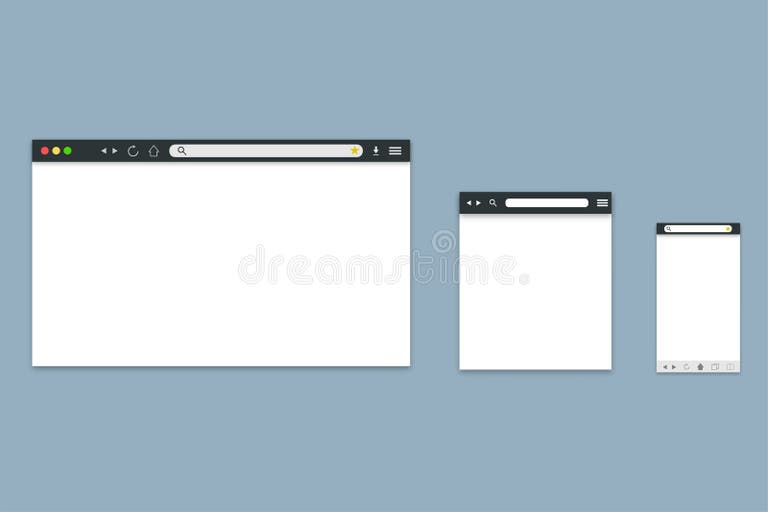 Web Browser Blank Stock Illustrations – 8,123 Web Browser Blank Stock ...