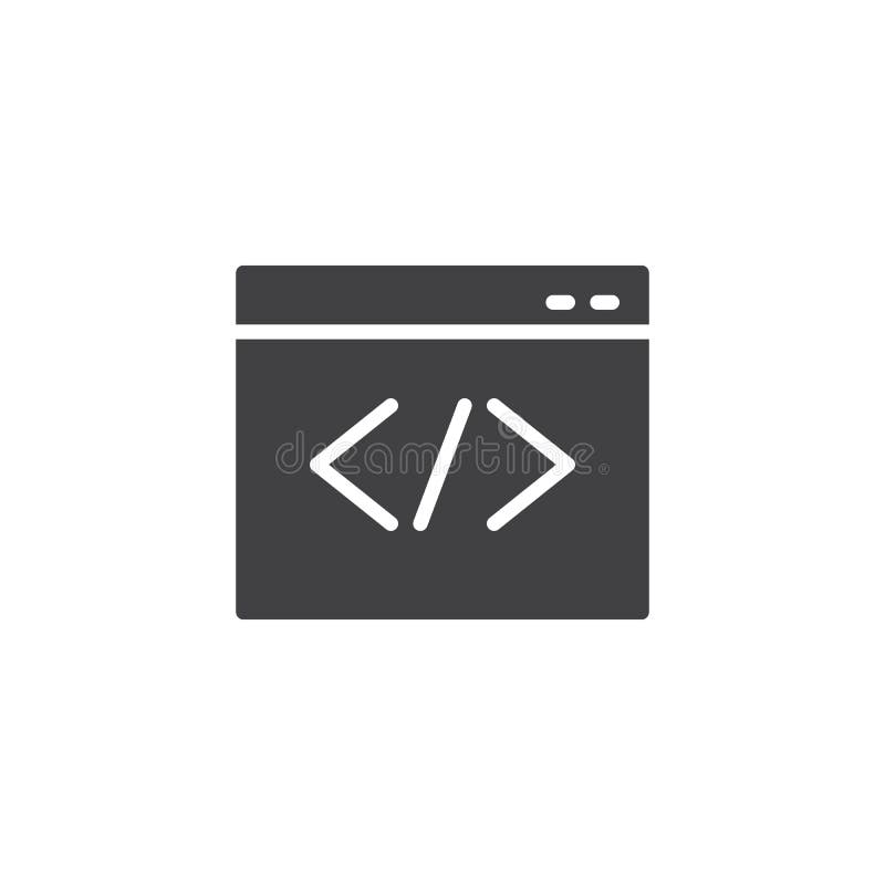 Custom Coding Symbol Programming Line Icon Outline Vector Sign Stock Vector Illustration Of