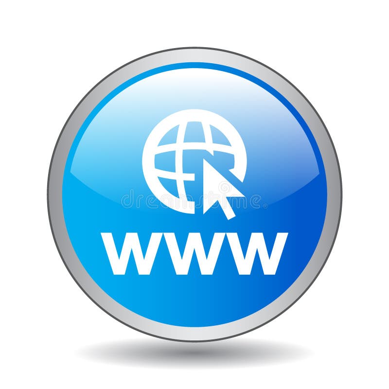 Web browser icon button stock vector. Illustration of company - 122249562