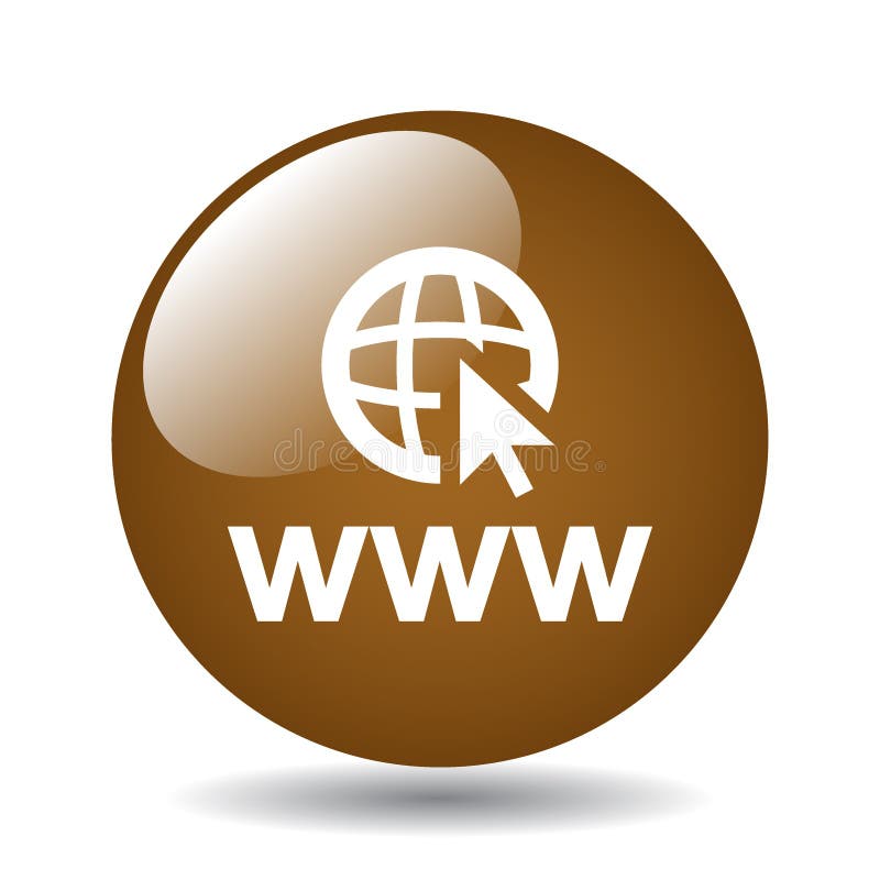 Web browser icon button stock vector. Illustration of arrow - 122250134