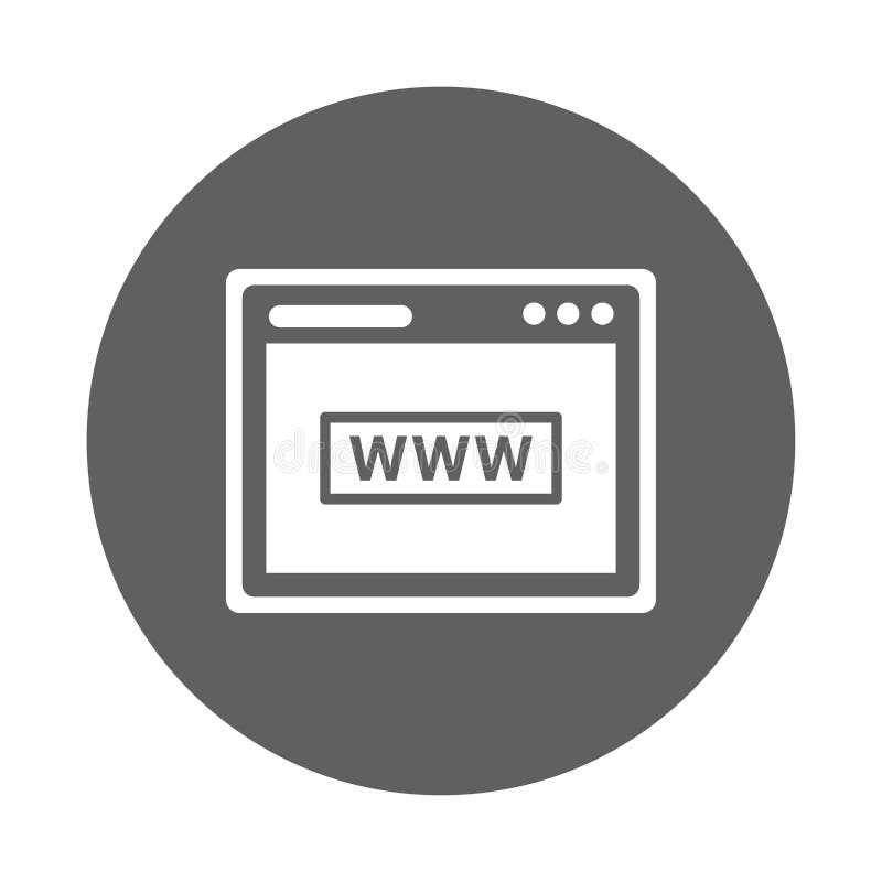 Web, Browser Icon. Gray Vector Sketch. Stock Vector - Illustration of ...