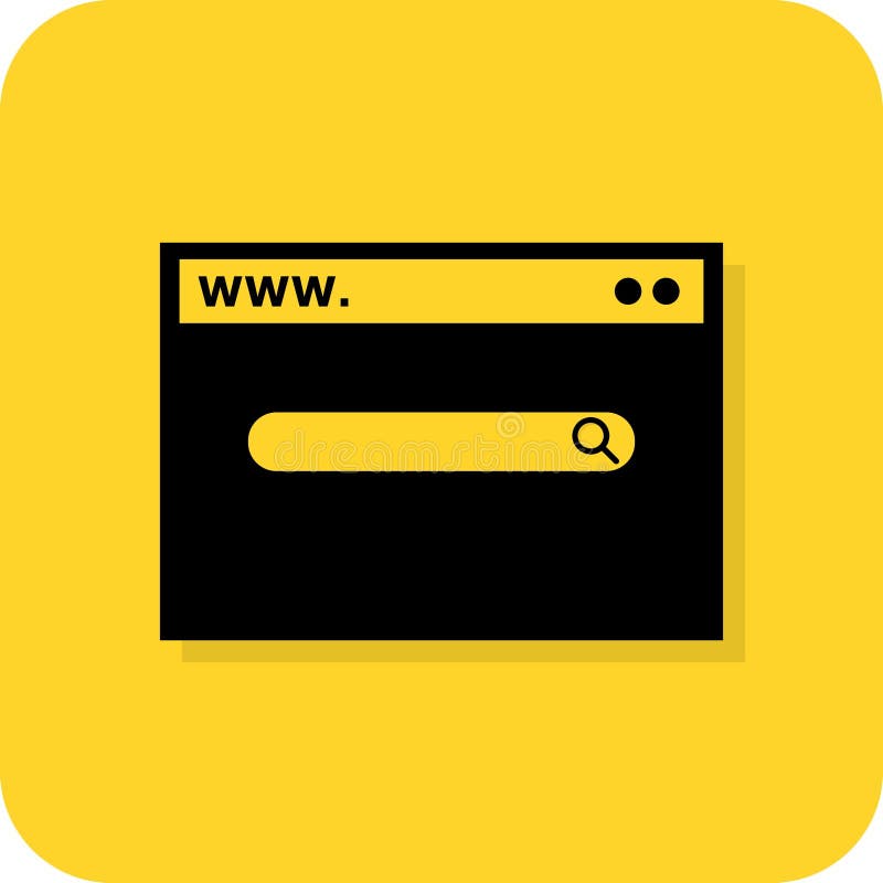 Web Browser Icon. Internet Explore Sign. Homepage of Website. Browsing ...