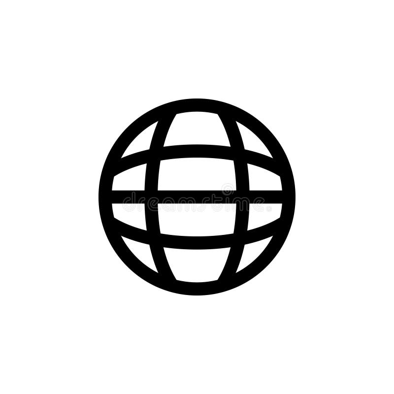 WEB Browser Icon with Line Style Icon Vector Illustration. Internet ...