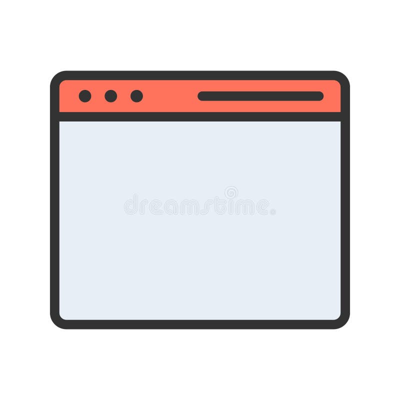 Web Browser Icon Vector Image. Stock Vector - Illustration of design ...