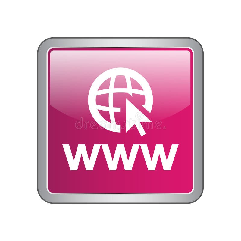 Web browser icon button stock vector. Illustration of graphic - 122249613