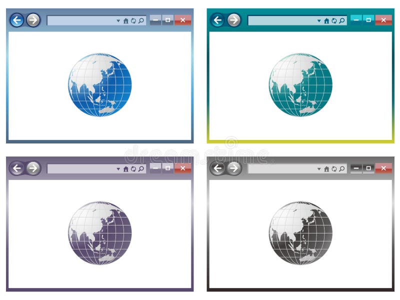 Web browser im Vektor vektor abbildung. Illustration von computer ...