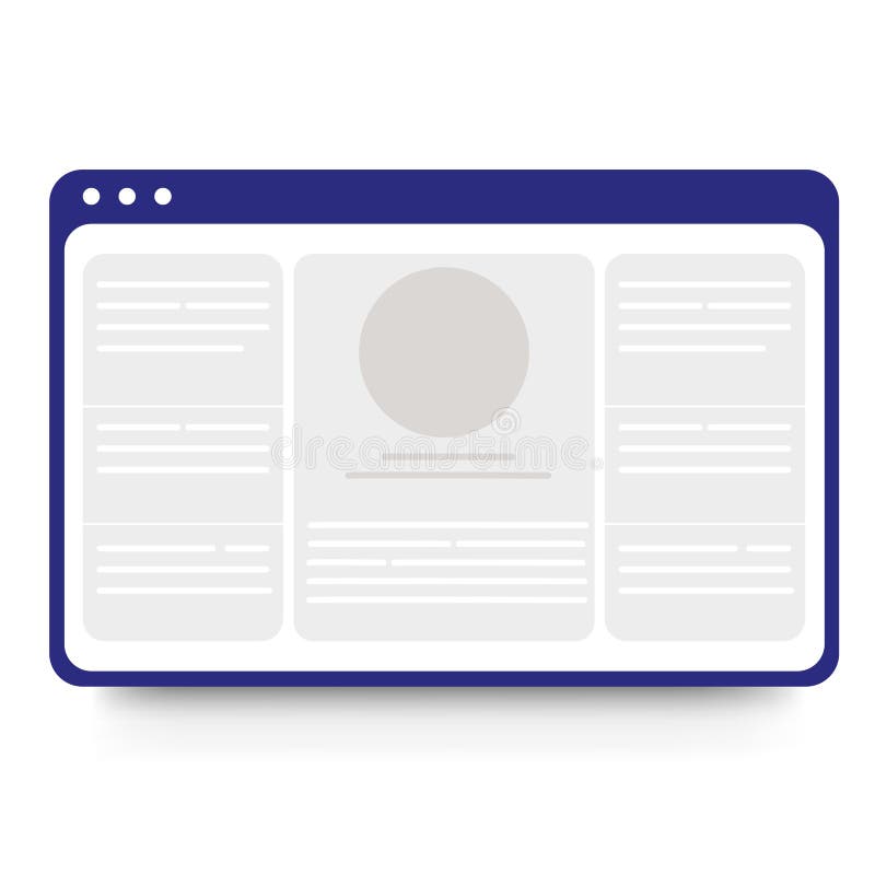 Web browser page. Concept stock vector. Illustration of interface ...