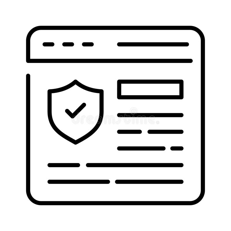 Web Browser Protection Secure Website Vector Design Secure Shield