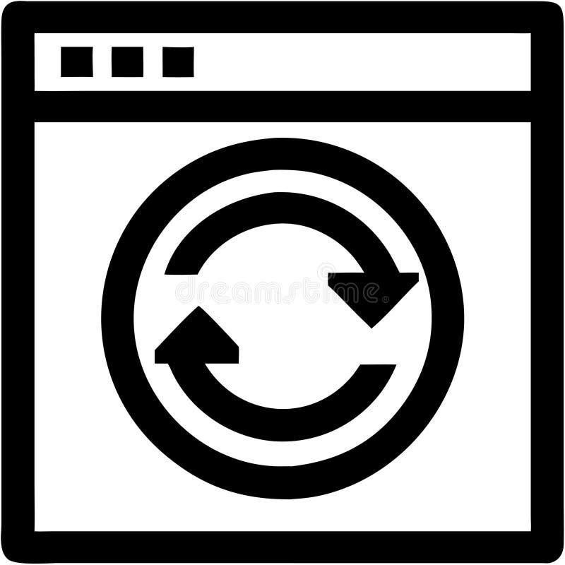 Web Browser Refresh Vector Graphic for User Interface Designs Stock ...