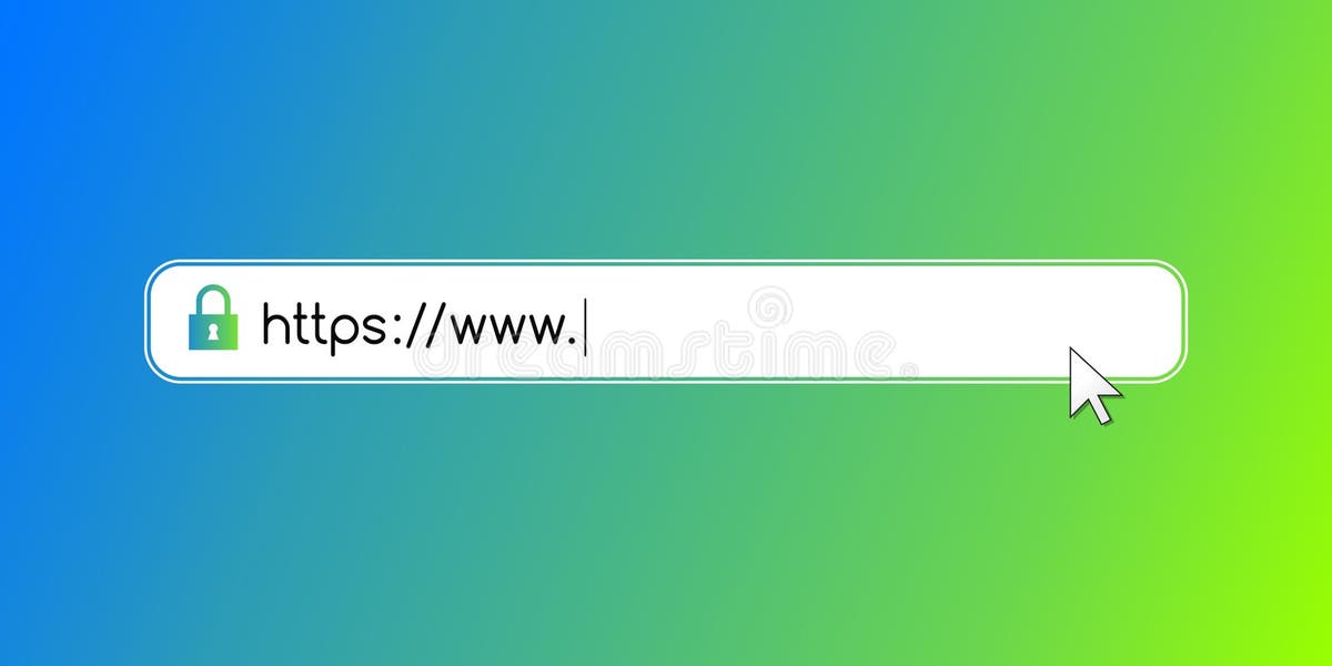 Secure Web Browser Address Bar Stock Illustrations – 368 Secure Web ...