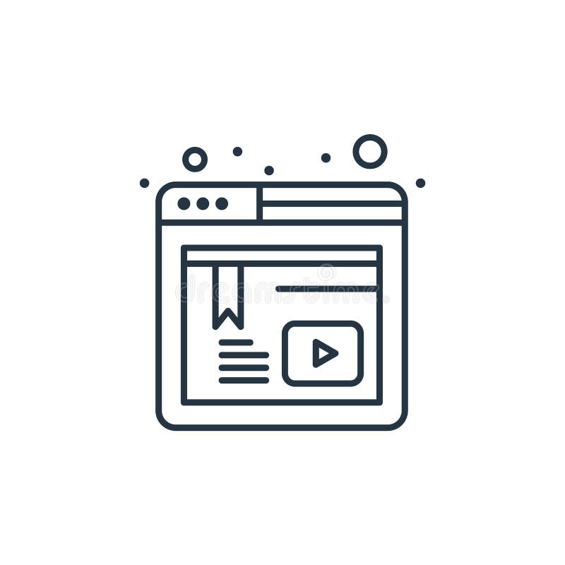 Web Browser Vector Icon. Web Browser Editable Stroke Stock Vector ...