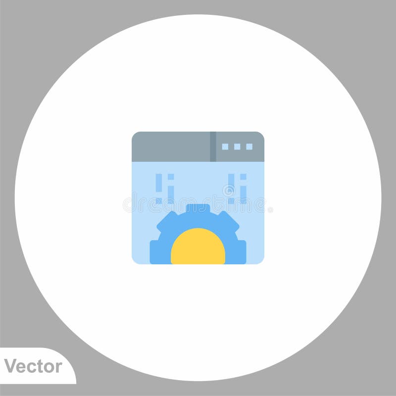 Web Browser Vector Icon Sign Symbol Stock Vector - Illustration of ...