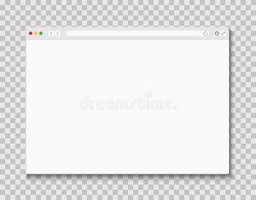Web Browser Window. Computer or Internet Frame Template Design of Flat ...
