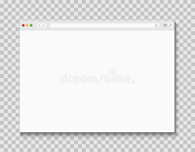 Web Browser Window. Computer or Internet Frame Template Design of Flat ...