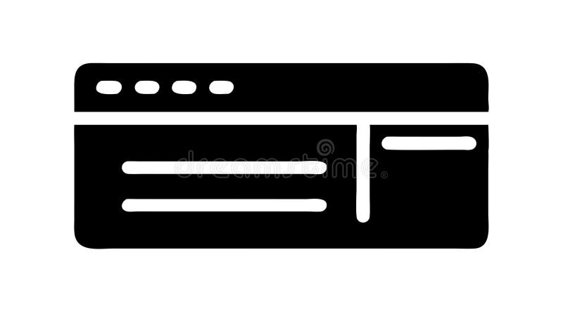 Web Browser Window Icon. Online Browsing and Internet Access Symbol ...