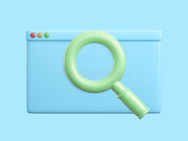 Magnifier and Blank Note Paper Isolated White Background Stock Vector ...