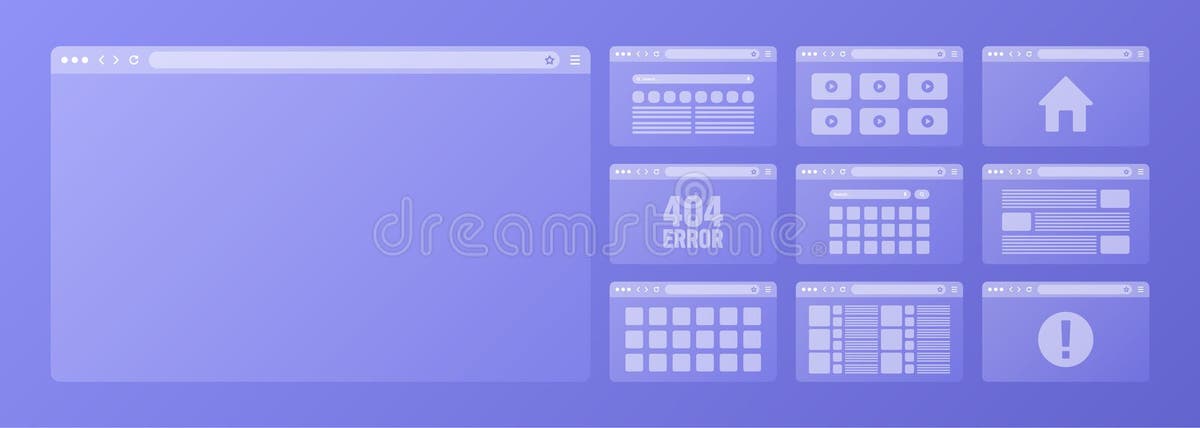 Browser Window Transparent Stock Illustrations – 1,398 Browser Window ...