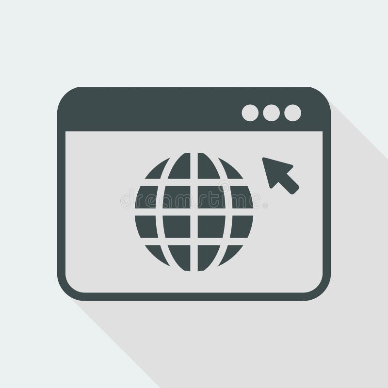 Web Browser Window - Vector Flat Minimal Icon Stock Vector ...