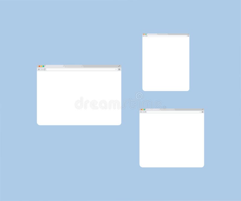 Web Browser Window White Template Logo Design. Browser in Flat Style ...